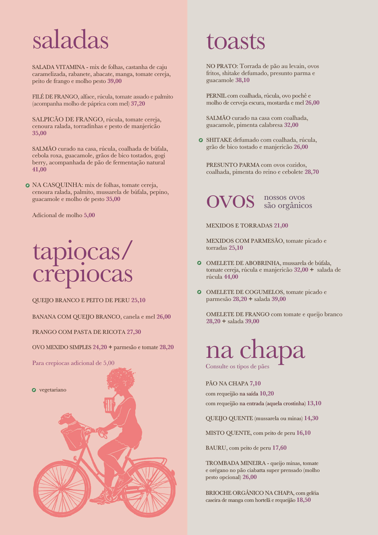 Cardápio Dona Vitamina